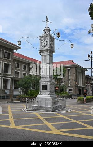 Victoria, Mahe island, Seychelles - December 17, 2015: View of the ...