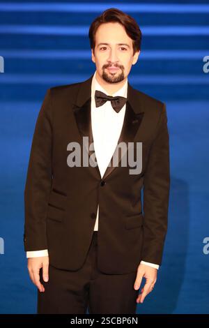 Lin-Manuel Miranda arrives at the premiere of "Encanto" on Wednesday ...