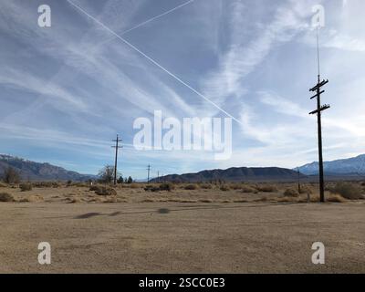 Manzanar National Historic Site and the Mojave Desert Landscape Stock ...