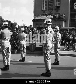 Soldiers of the Berlin Brigade at a US military parade in Berlin ...