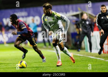 Julien Lomboto and Gustavo Varela seen during Liga Portugal 2 game ...