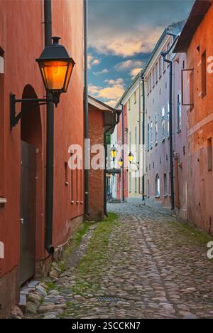 Finland, Turku, street scene, typical architecture Stock Photo - Alamy
