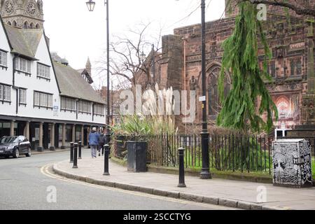 Street scene in Chester, UK Stock Photo - Alamy