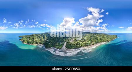 360° view of Aerial Drone 360 of Pagua Bay Dominica - Alamy