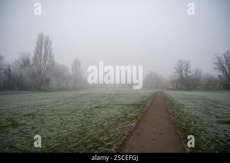 11th January 2025, Wallingford Kinecroft in the frost Stock Photo - Alamy