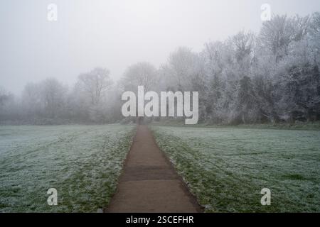 11th January 2025, Wallingford Kinecroft in the frost Stock Photo - Alamy