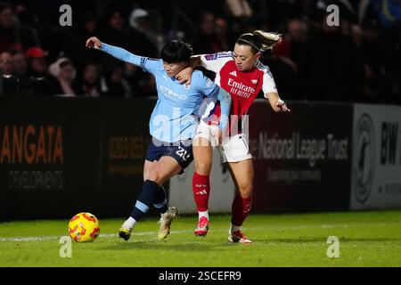Manchester City's Aoba Fujino (left) and Tottenham Hotspur's Ashleigh ...
