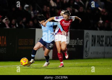 Manchester City's Aoba Fujino (left) and Tottenham Hotspur's Ashleigh ...