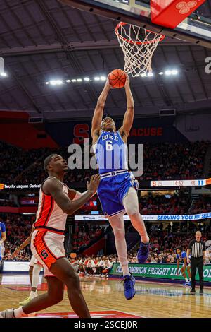 Duke Blue Devils forward Maliq Brown (6) dunks the ball at Cassell ...