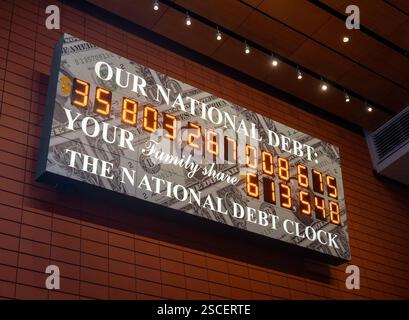 National Debt Clock, Times Square, NYC, USA 2016 Stock Photo - Alamy