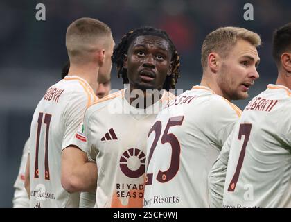 Manu Kone of AS Roma looks on during the Serie A match between AS Roma ...