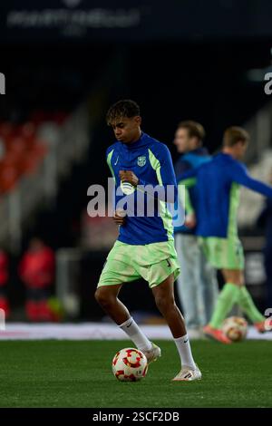 Lamine YAMAL of Barcelona during the Spanish championship La Liga ...
