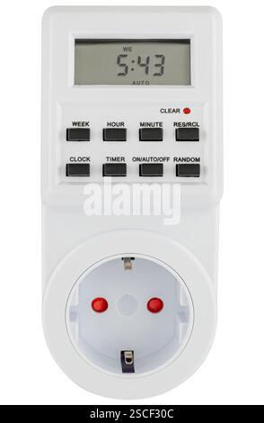 Compact plug-in timer with digital display Stock Photo - Alamy
