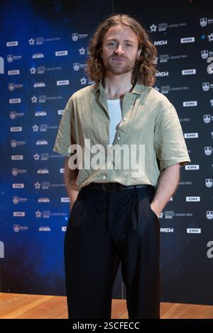 Tim Schou with the song Proud during a press conference where the ...