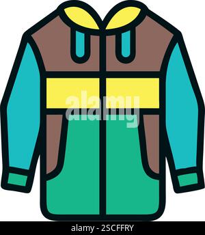 Insulated winter jacket illustration Stock Vector Image & Art - Alamy