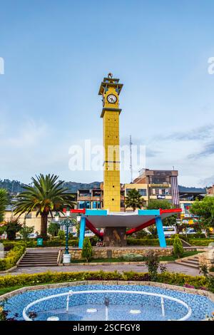 Clock at Main Square of Talavera - Apurimac, Peru Stock Photo - Alamy