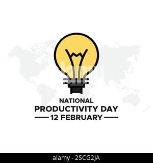 National Productivity Day background template. Perfect for banners ...