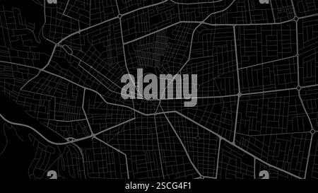 Map of Irbid, Jordan. Detailed city vector map, metropolitan area ...