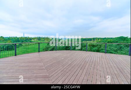 Qinglong Lake Wetland Park Observation Deck, Chengdu, Sichuan, China ...