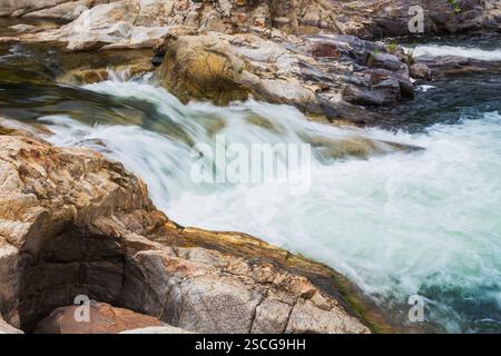 surroundings and landmarks of Yang Bay waterfall in Vietnam Stock Photo ...
