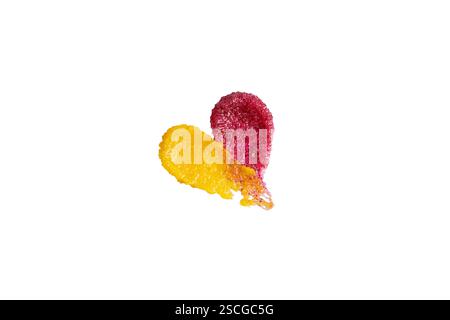 A smudge swatch smear colorful body scrub. Texture background. Product ...