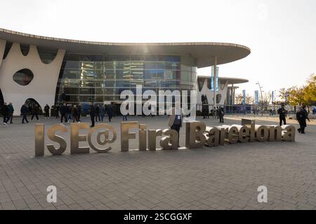 ISE 2025 (Integrated Systems Europe). Yestech stand during ISE 2025 in Gran Via 2, Barcelona ...