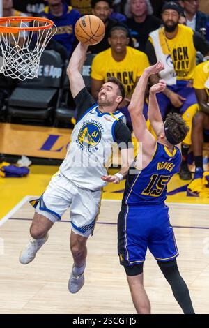 Golden State Warriors' Pat Spencer reacts during an NBA basketball game ...