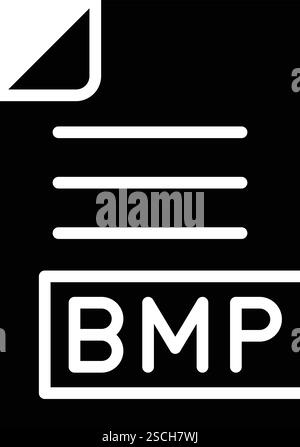 BMP file format flat color icons in round outlines. 6 bonus icons ...