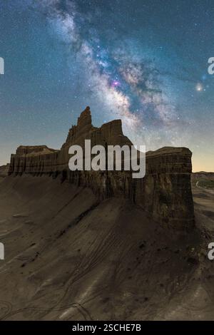 A mesmerizing night view in Goblin Valley State Park, Utah. The Milky ...