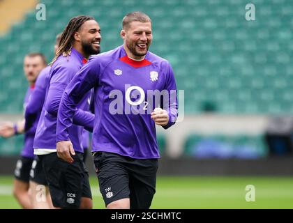 England's Tom Willis during a captain's run at the Principality Stadium ...