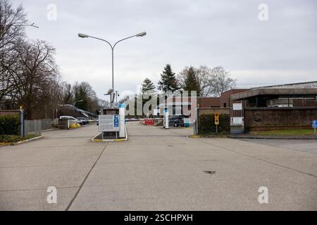 Kalkar, Germany. 07th Feb, 2025. A sign with the Air Component Command ...