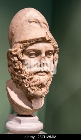 Bust of an old soldier with beard, in profile to the left, Stefano ...