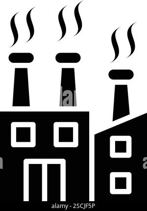 Factory Vector Icon Design Illustration Stock Vector Image & Art - Alamy