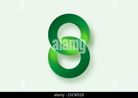Infinity Eco Logo design illustration vector template illustration ...