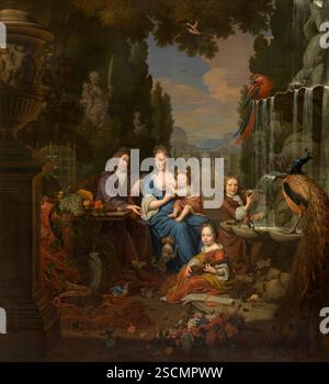This family portrait by Michiel van Musscher depicts David Neufville ...