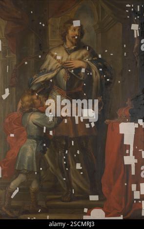 This religious portrait of Saint Louis of Anjou, Bishop of Toulouse ...