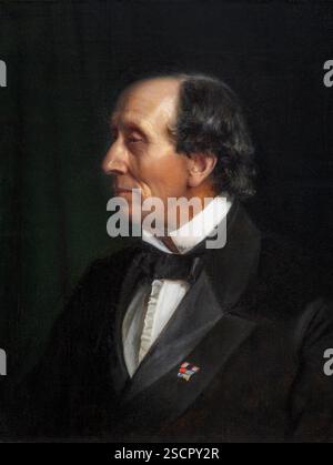 Hans Christian Andersen. Portrait painting in the Hans Christian ...