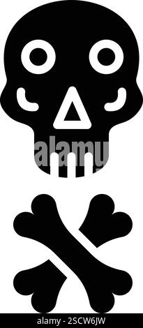 Skull vector icon. Modern vector illustration concepts. Easy to edit ...