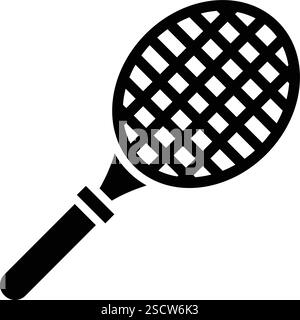 Tennis Racket icon vector, filled flat sign, solid pictogram isolated ...
