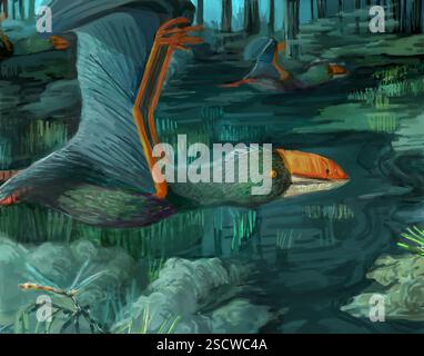 Azhdarcho is a genus of azhdarchid pterosaur from the late Cretaceous ...