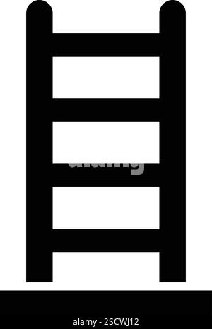 Repair ladder icon. Outline repair ladder vector icon color flat ...