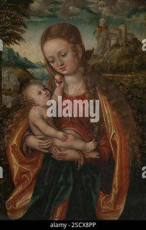 LUCAS CRANACH THE ELDER AND WORKSHOP - SAINT CHRISTOPHER WITH THE ...