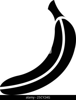 Banana icon vector, filled flat sign, solid pictogram isolated on white ...
