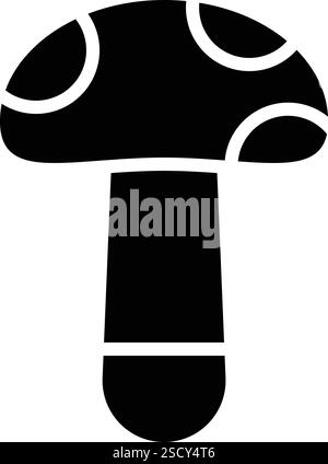 Mushroom icon vector, filled flat sign, solid pictogram isolated on ...