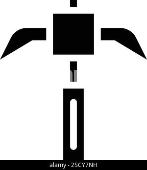 Pickaxe icon - Pickaxe Flat design - vector illustration Stock Vector ...