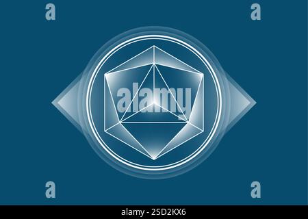 Merkaba vector isolated on white background. Sacred geometry merkabah ...