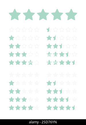 set of star rating symbols Stock Vector Image & Art - Alamy