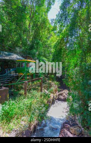 Datanla waterfall. It is located 5 km away from the city center Stock ...