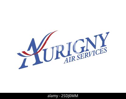 Rotated to left, Aurigny Air Services Logo, Airline, Logo Stock Photo ...