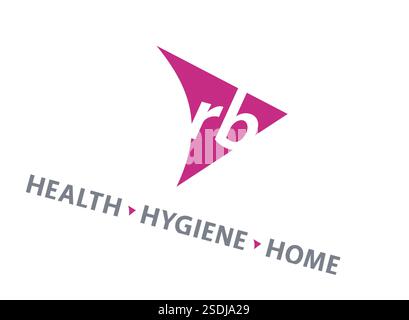 Rotated to right, Reckitt Benckiser Logo 2009, Industrial, Historic ...